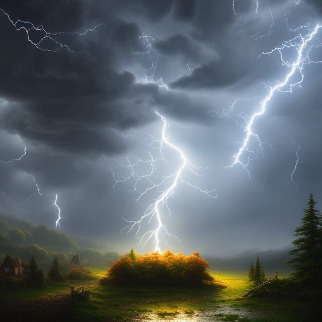 Nature Electricity - AI Generated Artwork - NightCafe Creator