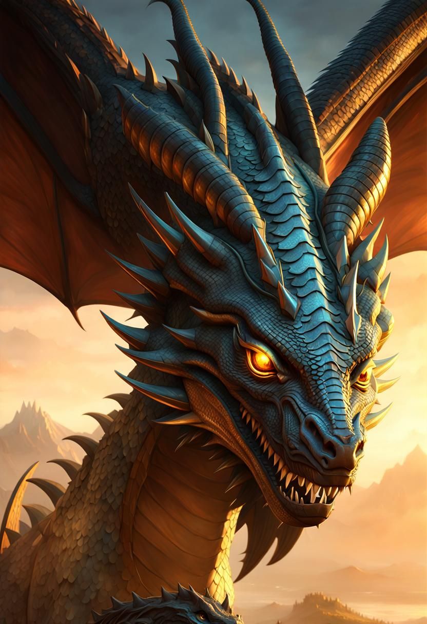 Glowing Crazy Dragon Warrior - AI Generated Artwork - NightCafe Creator