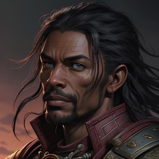 Redguard male; WIP elder scrolls redguard - AI Generated Artwork - NightCafe Creator