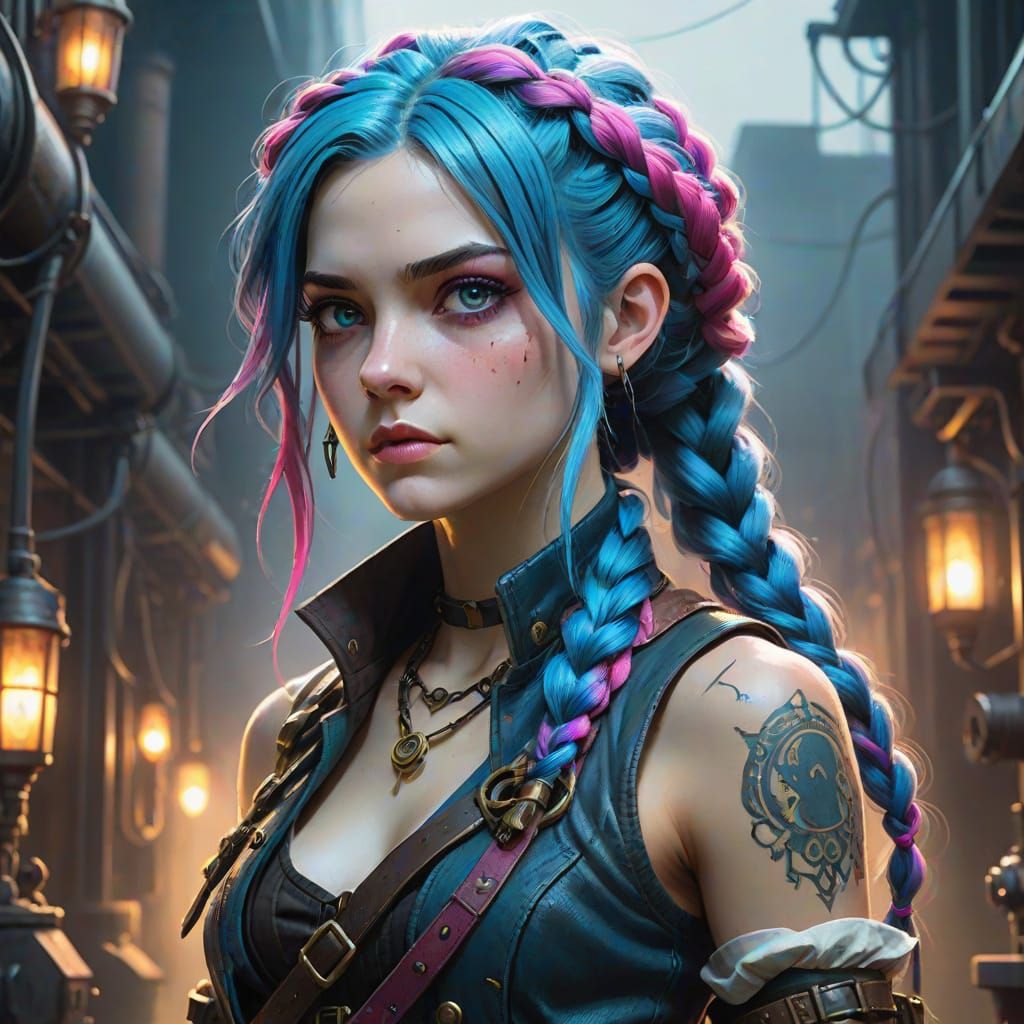 jinx survived of course - Steampunk Siren in Golden Light