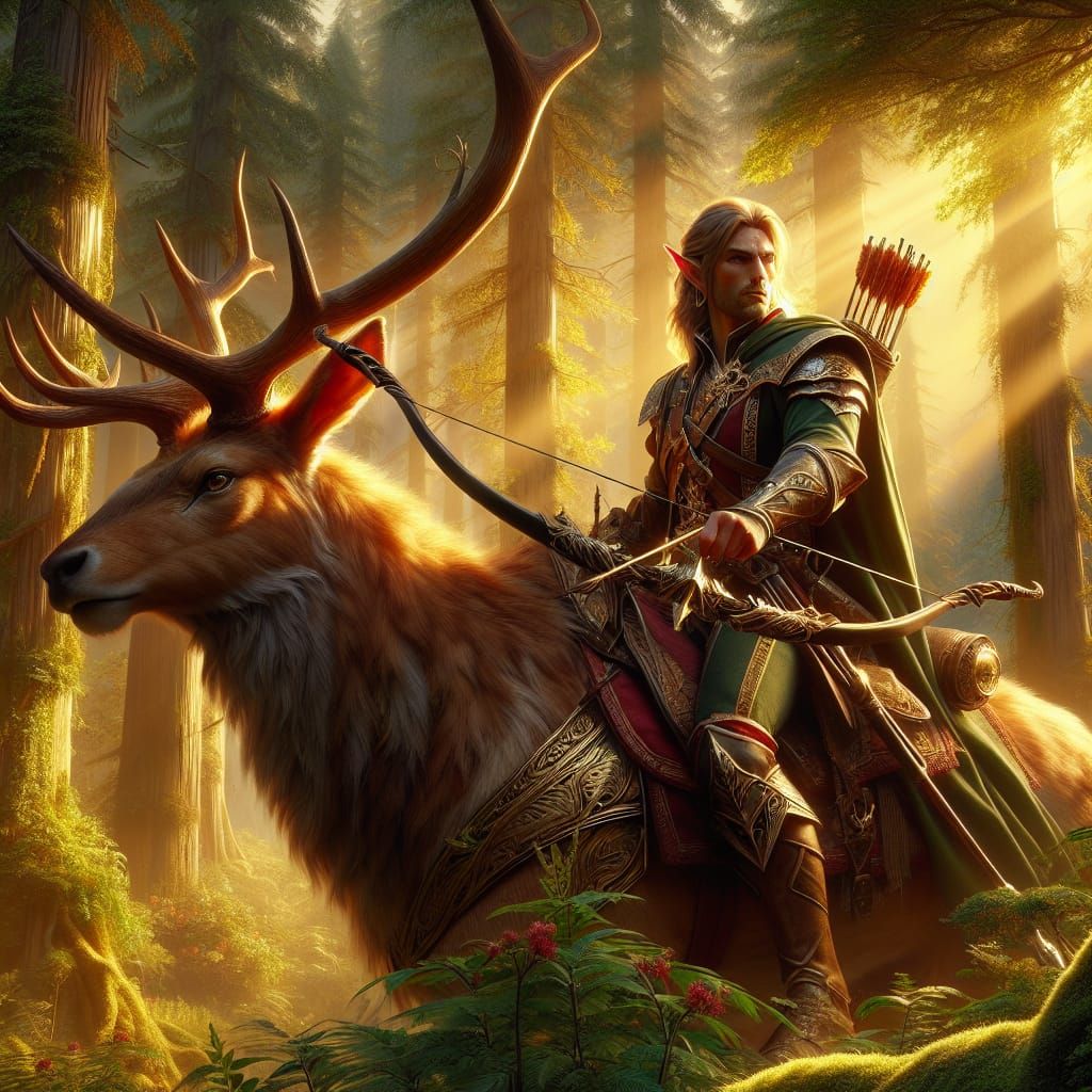 Elf ranger - AI Generated Artwork - NightCafe Creator