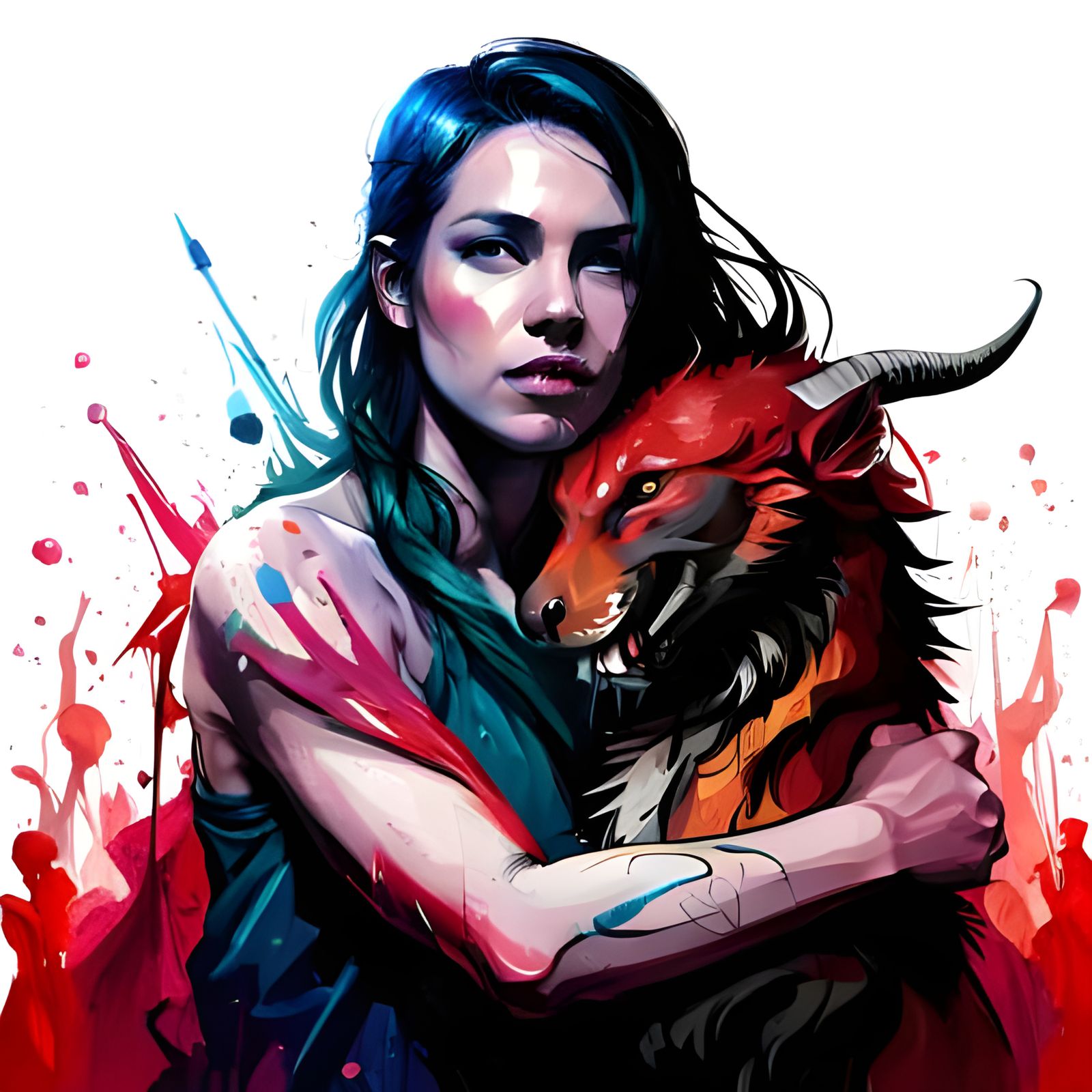 Wild Embrace 2 - AI Generated Artwork - NightCafe Creator