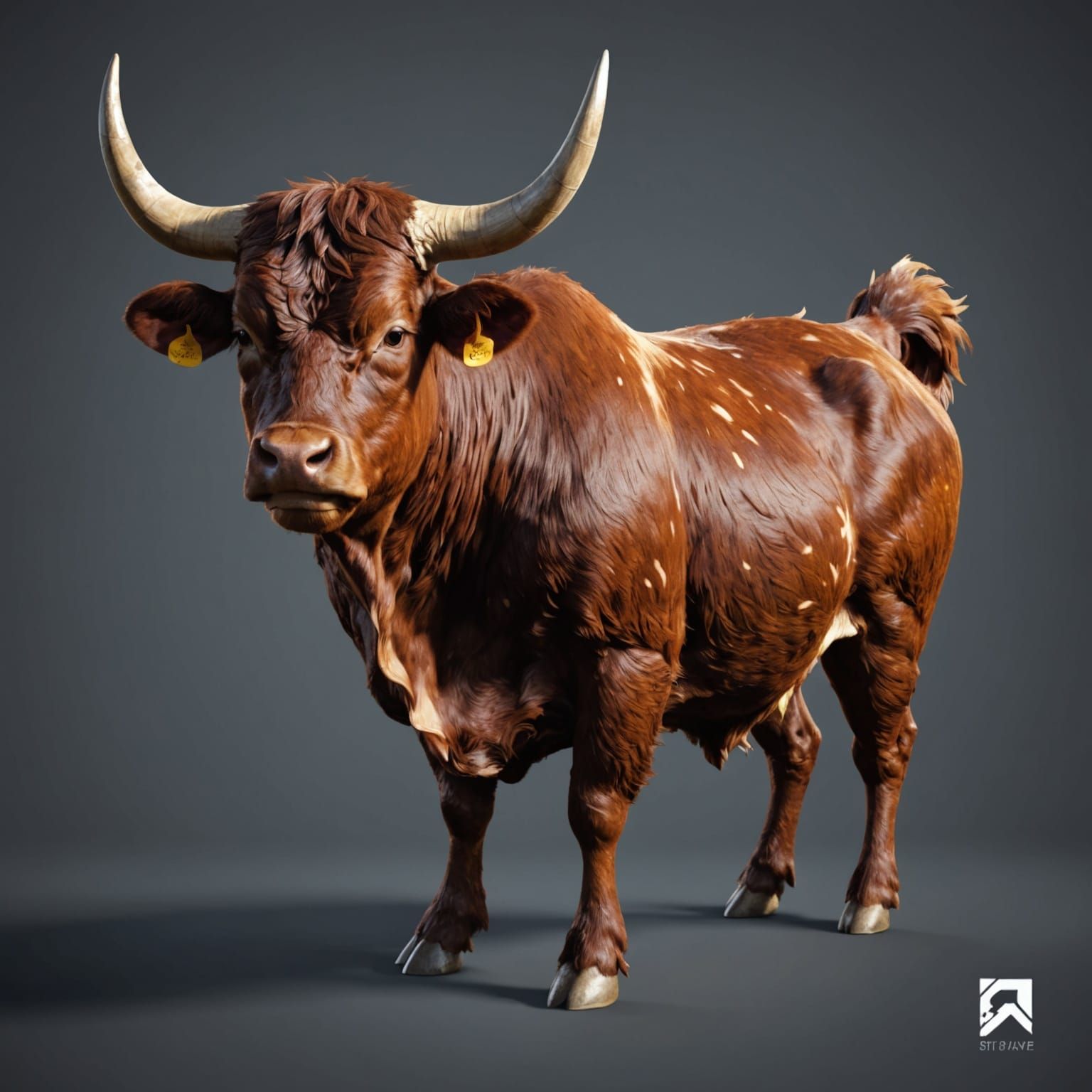 Ox - Cyberpunk Hybrid Ox in Vivid Unreal Engine 3D