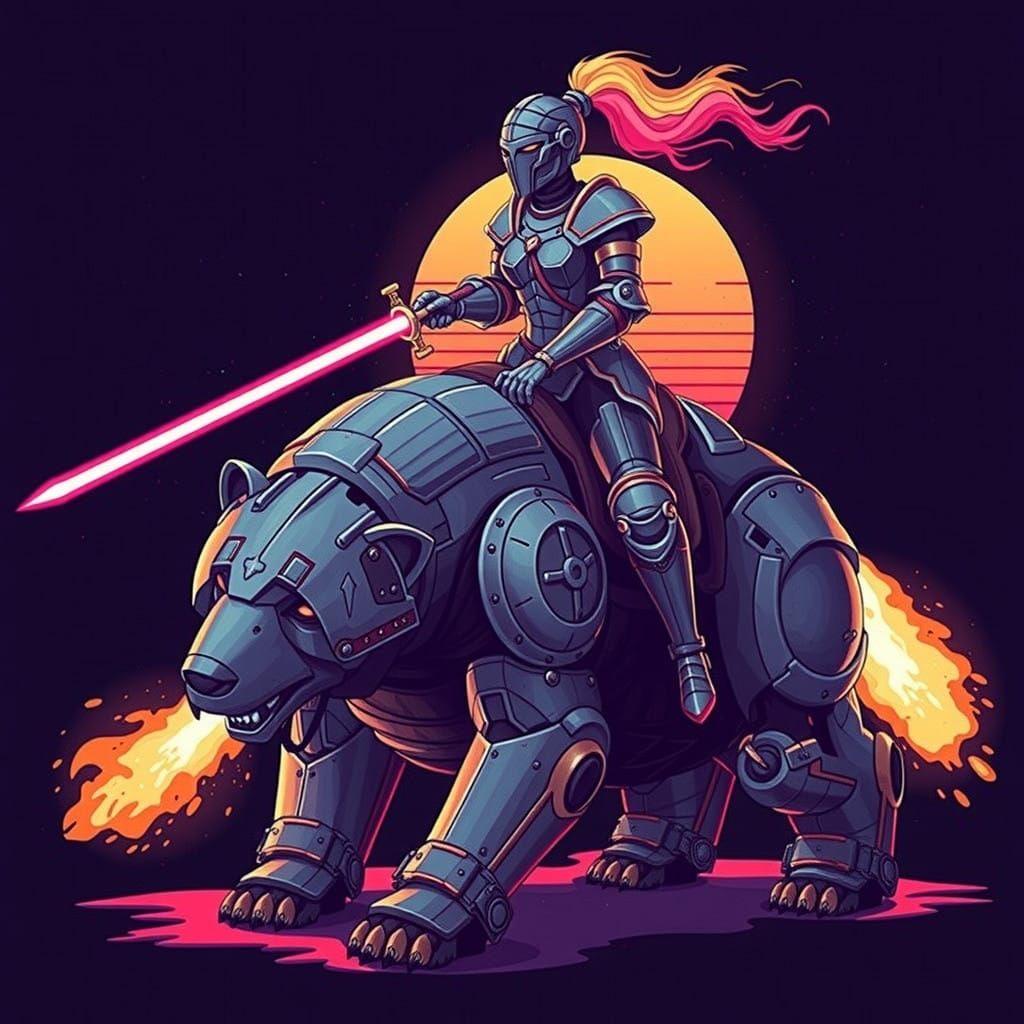 The armored laser sword heavy mecha cavalry unit! Now with fire ...