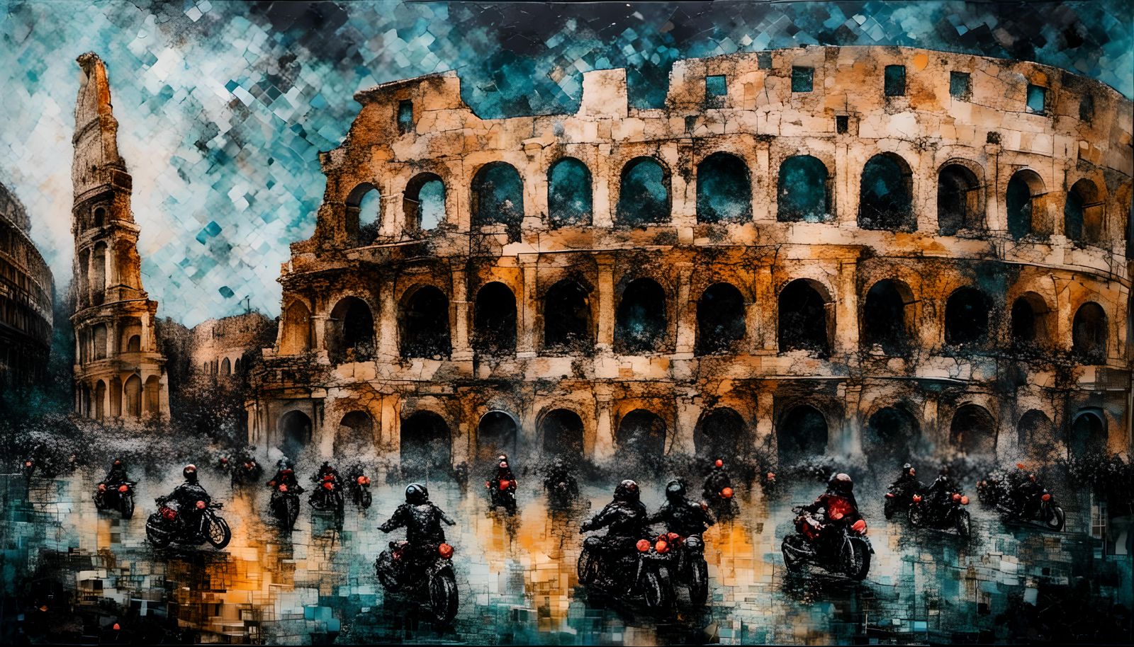 Modern Rome - AI Generated Artwork - NightCafe Creator
