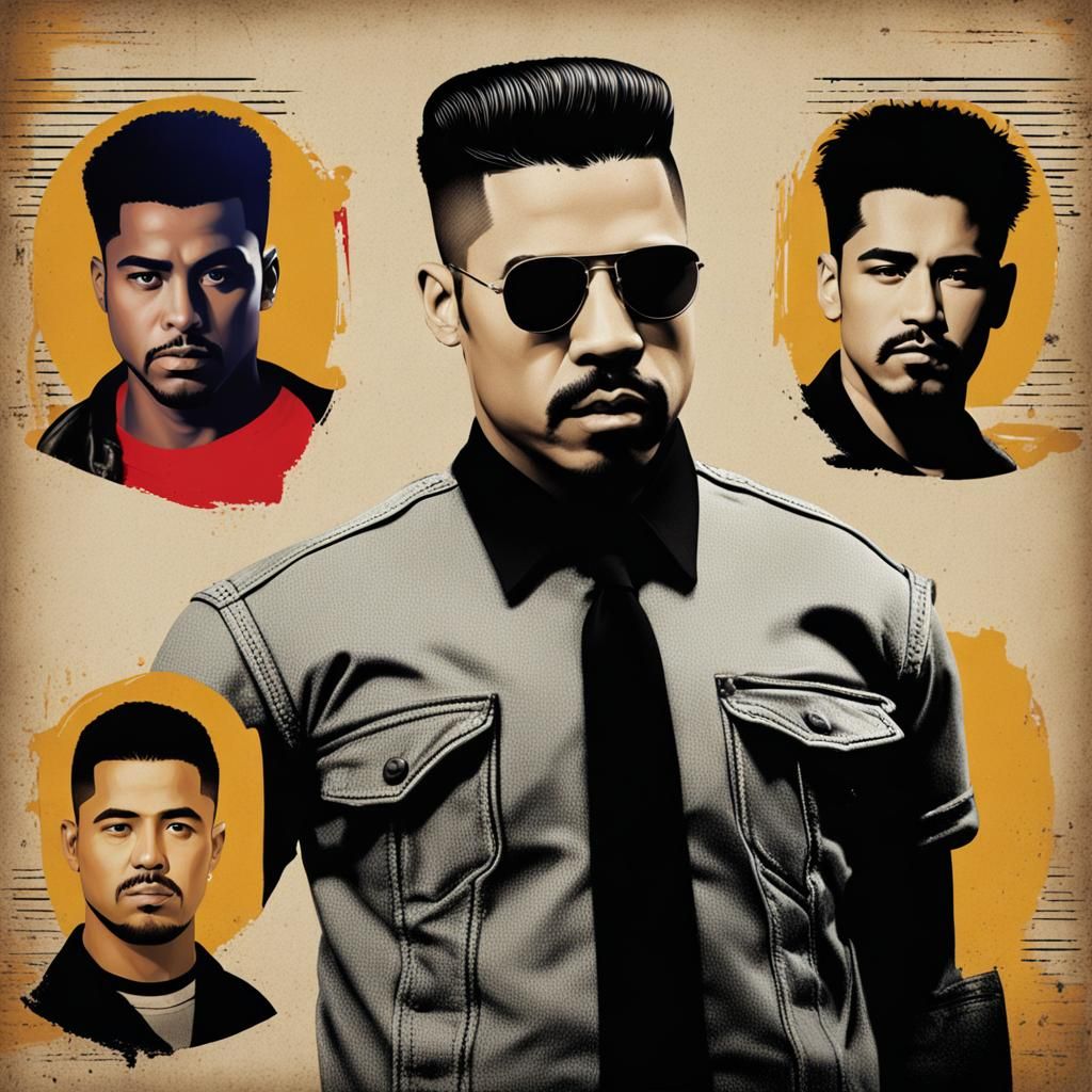 Create a vintage potraight of Nick Cruz, the ex gang leader - AI ...