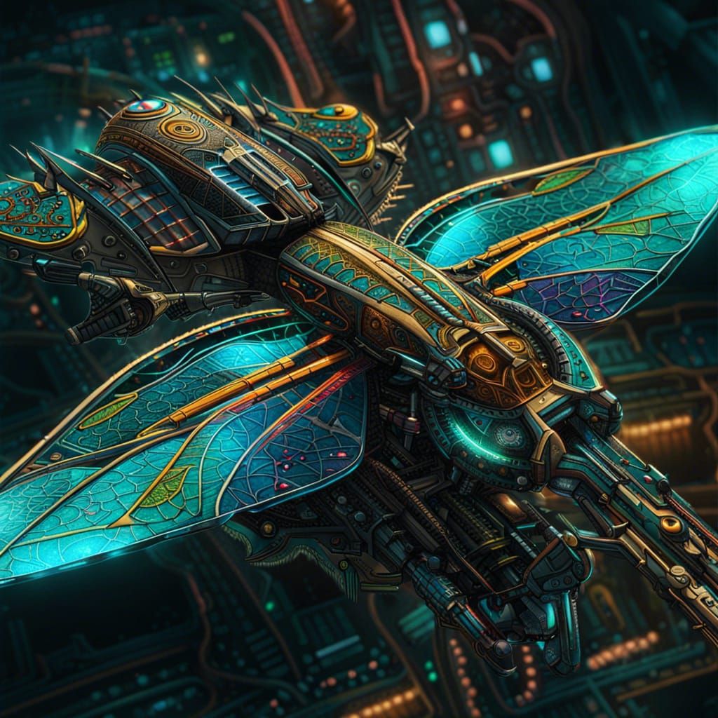 Cyber-Fly - AI Generated Artwork - NightCafe Creator