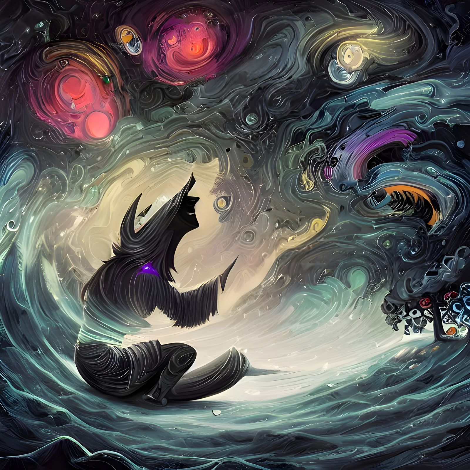 Goddess Of Primordial Chaos - AI Generated Artwork - NightCafe Creator