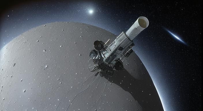 In 2004, the Stardust probe approached Comet Wild 2. - AI Generated ...