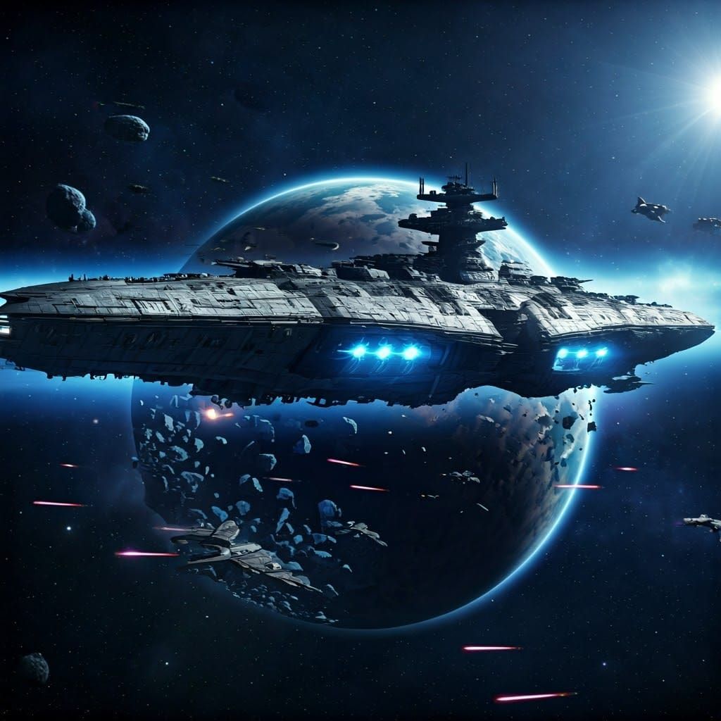 Surreal, Apocalyptic Landscape in Cyberpunk Style - AI Art