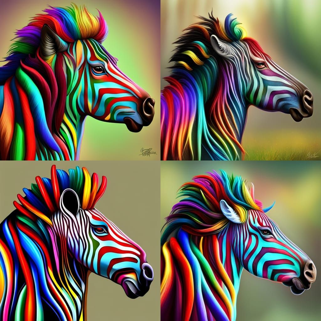 a black woman zebra centaur with dreadlocks. The black woman zebra mane ...