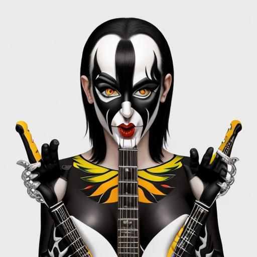 Kiss rock band. surreal, Matte oil painted by best Surrealist painters ...