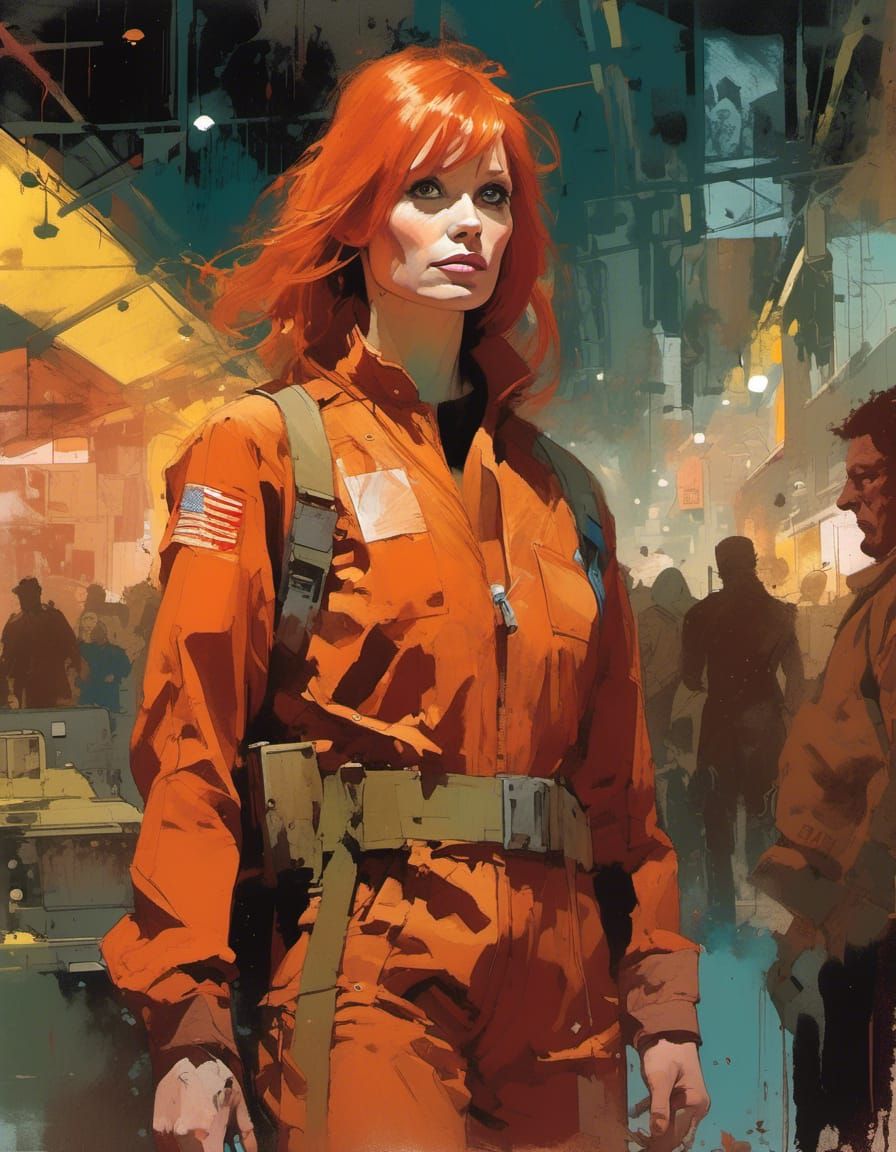 by Jim Starlin & Jack Kirby & :: mixed-media :: active action portrait ...