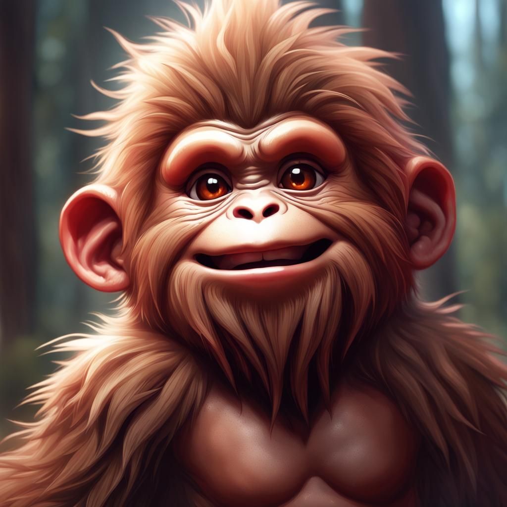 Baby Sasquatch 1 - AI Generated Artwork - NightCafe Creator
