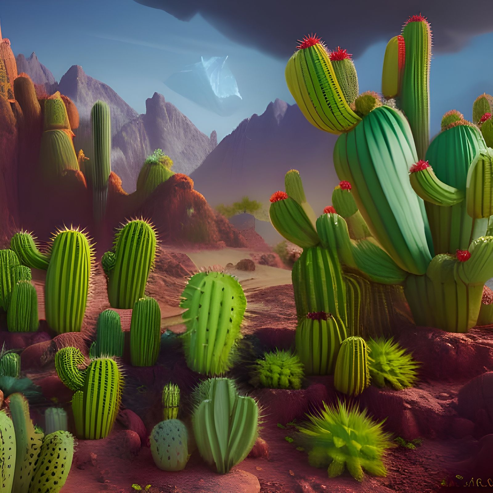 Cactus - AI Generated Artwork - NightCafe Creator