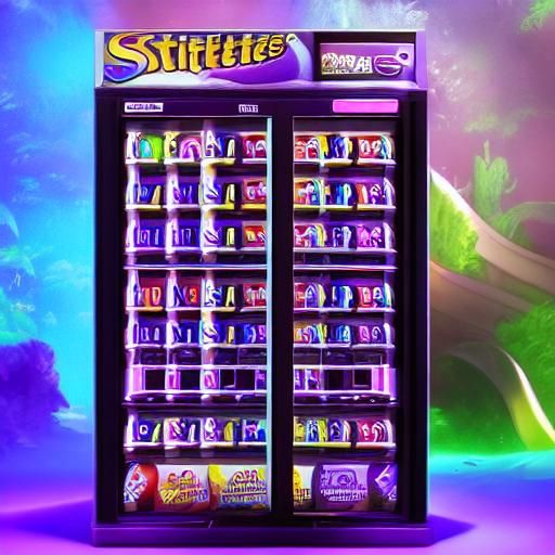 purple vending machine - AI Generated Artwork - NightCafe Creator
