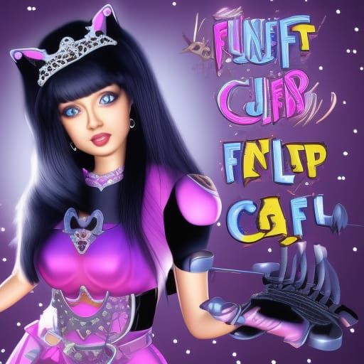Princess metal and fluffy cat - AI Generated Artwork - NightCafe Creator