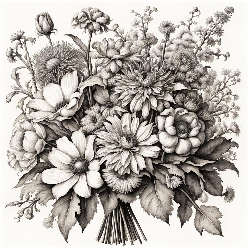 The bouquet of flowers - AI Generated Artwork - NightCafe Creator