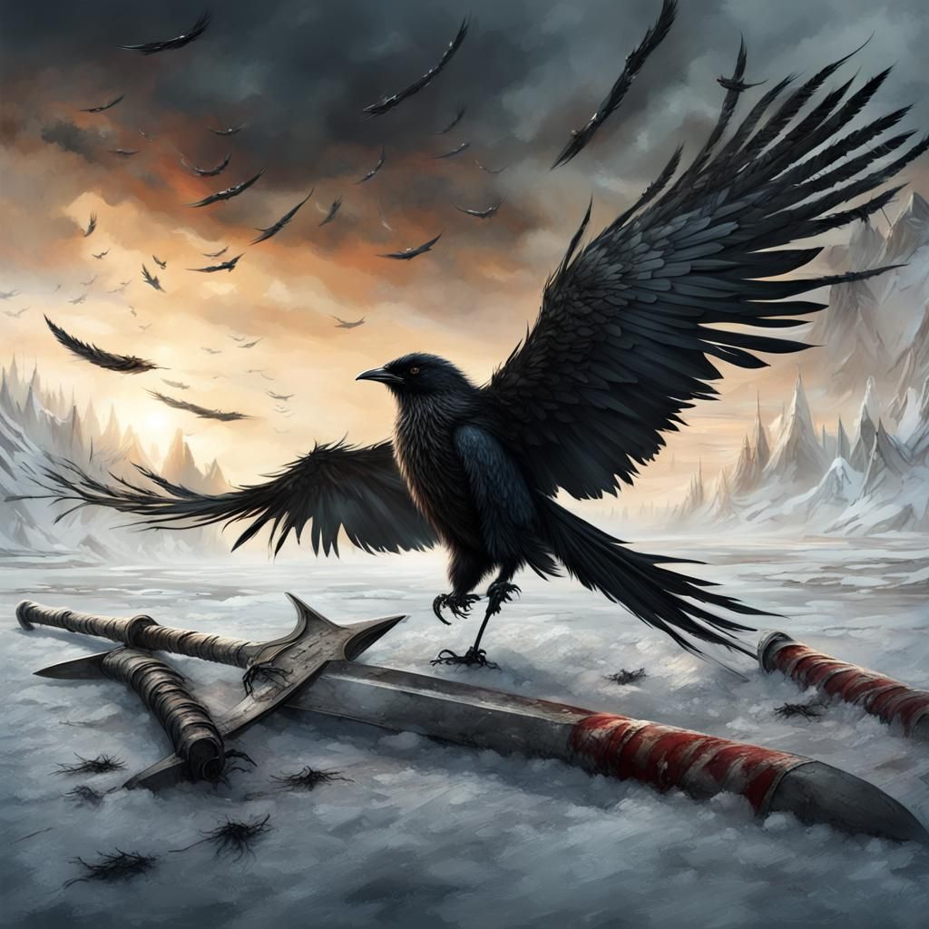 the battlefield belongs to the crows - AI Generated Artwork - NightCafe ...