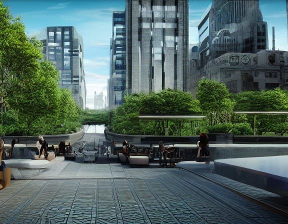 futuristic vision of New York City