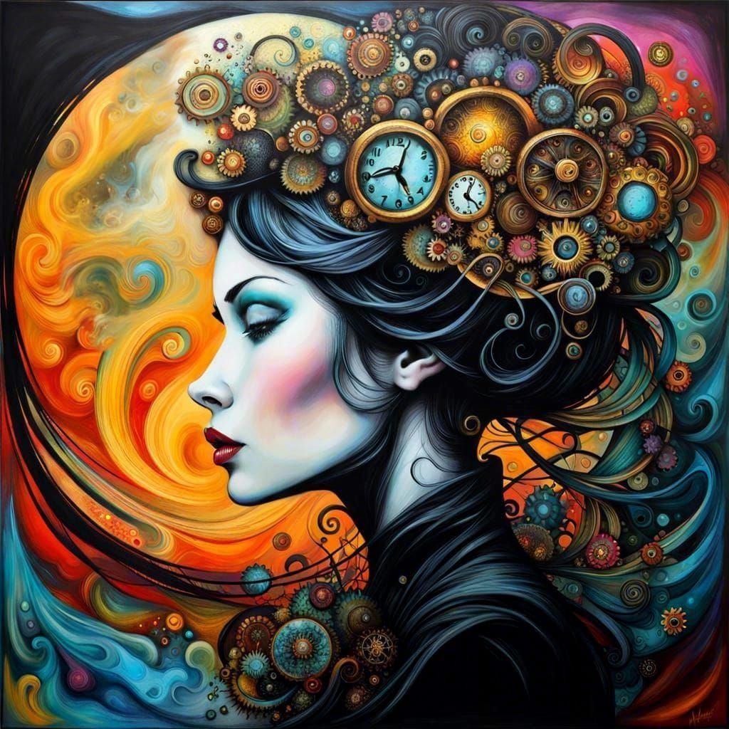 Clockwork Timescape - AI Generated Artwork - NightCafe Creator