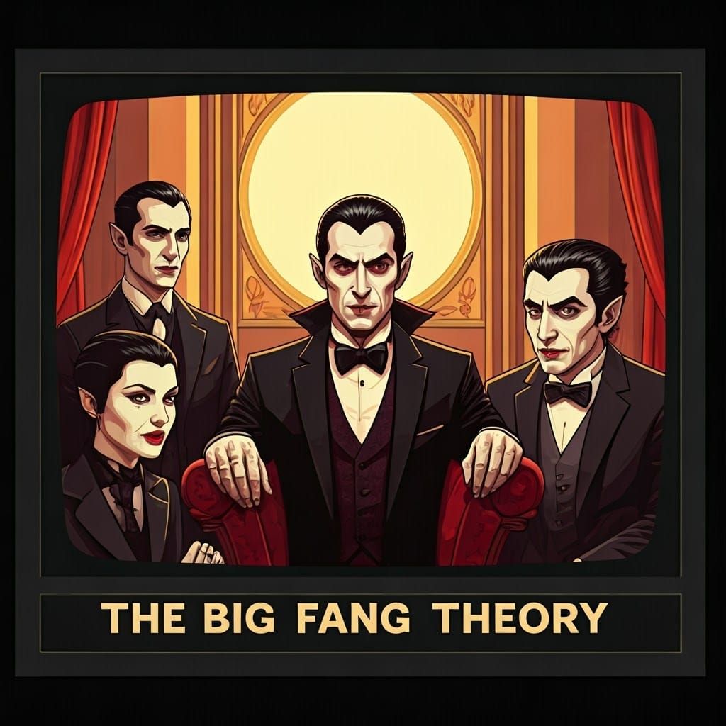 Vampires in a TV show - "The Big Fang Theory"
