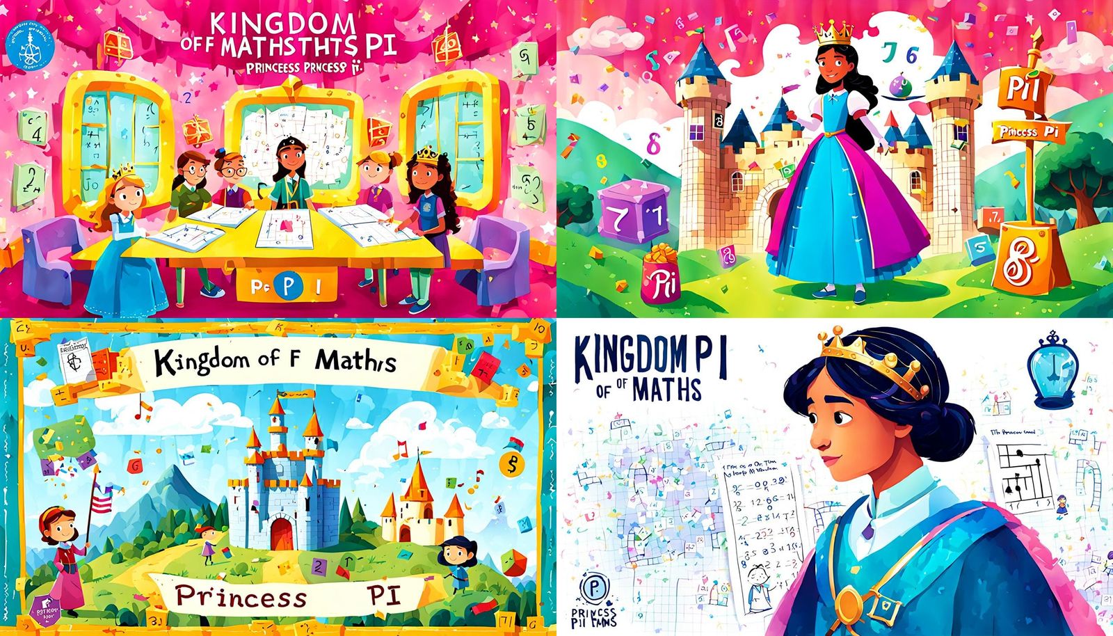 kingdom of maths , princess pi - AI Generated Artwork - NightCafe Creator