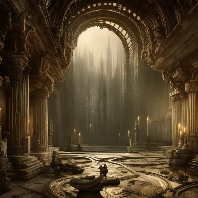 Interior of a Castle, - AI Generated Artwork - NightCafe Creator