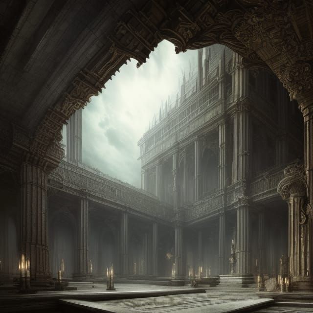 Interior of a Castle, - AI Generated Artwork - NightCafe Creator