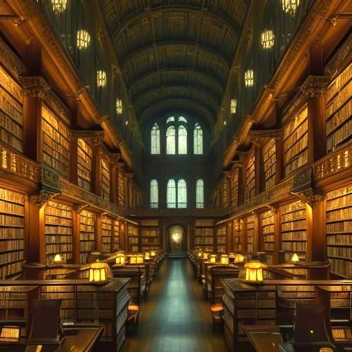 Old Library - Ancient Library with Mystical Tomes