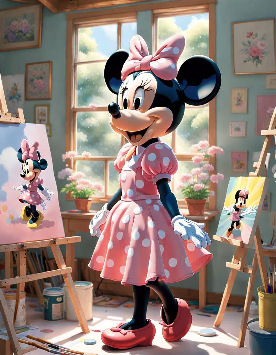 Minnie Mouse - AI Generated Artwork - NightCafe Creator