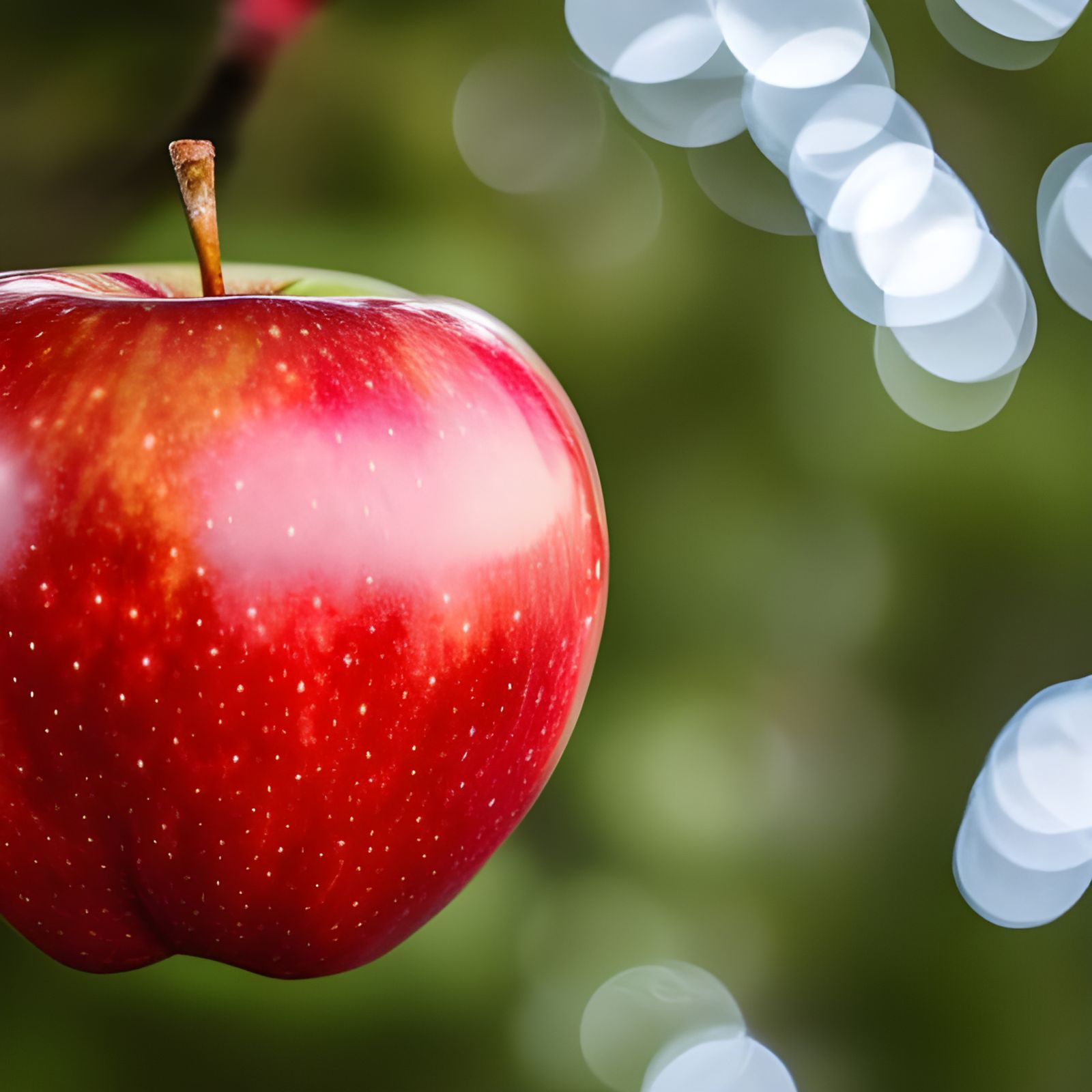 A Shiny Red Apple - AI Generated Artwork - NightCafe Creator