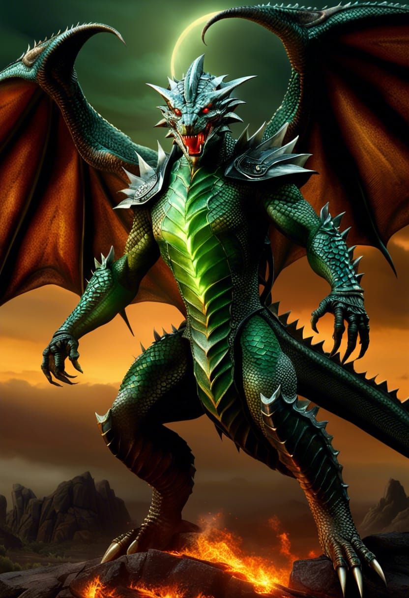 The Rebirth of Onaga, Dragon King of Outworld : r/nightcafe