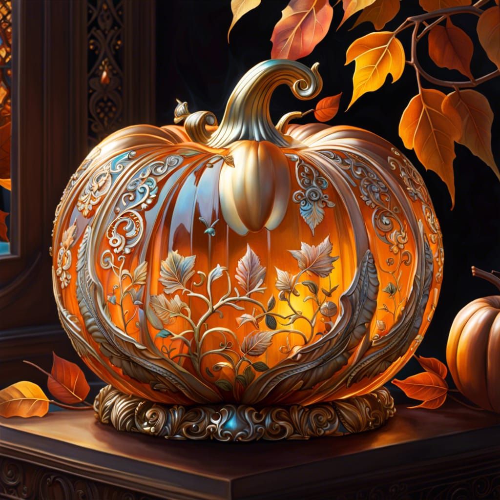 Magic pumpkin - AI Generated Artwork - NightCafe Creator