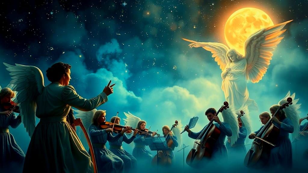 Victorian Era Angel Orchestra Art By Archangel Tara