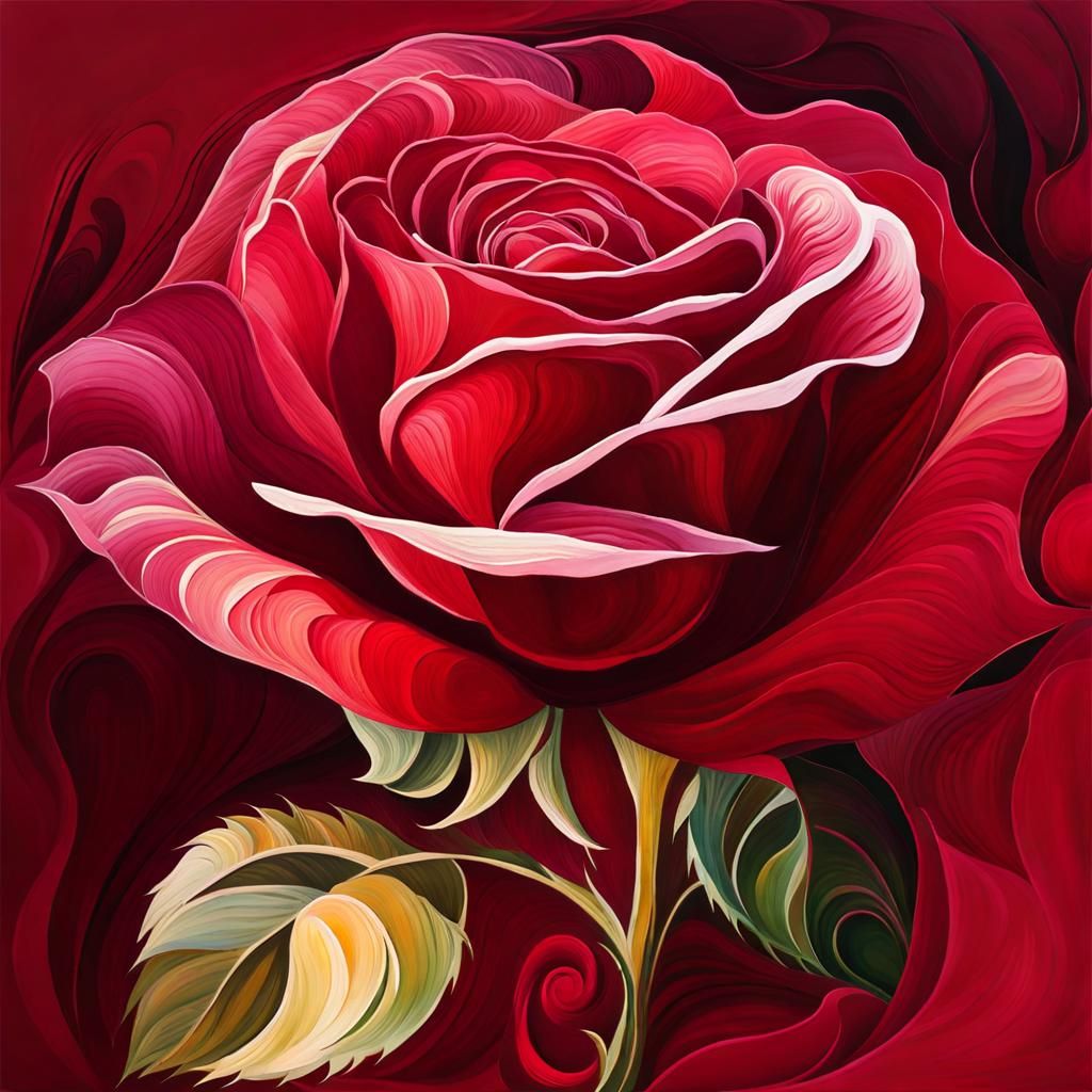 A valentine's rose - AI Generated Artwork - NightCafe Creator