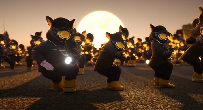 Flea mining dance - AI Generated Artwork - NightCafe Creator