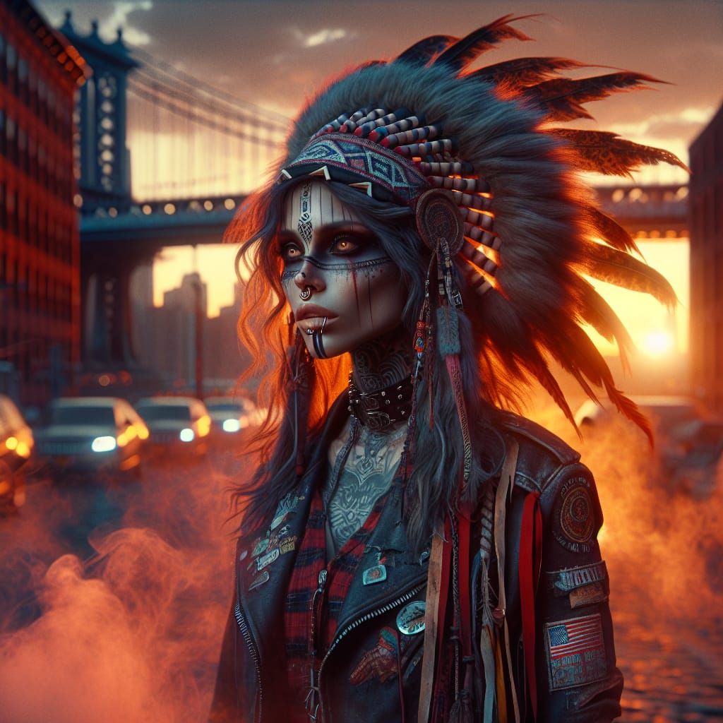 Punk Native - AI Generated Artwork - NightCafe Creator