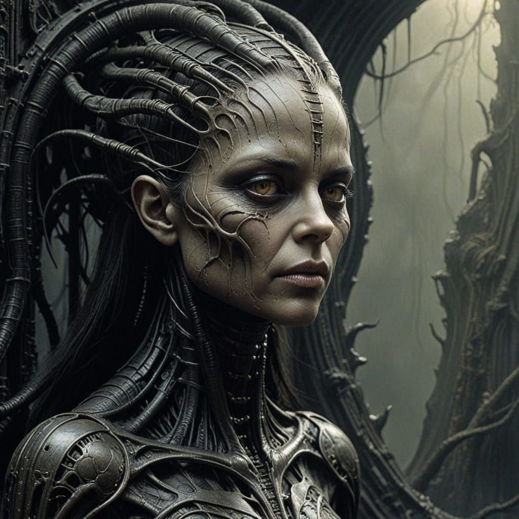 twarz matki ziemi - Face of the Earth Mother in Shimmering...