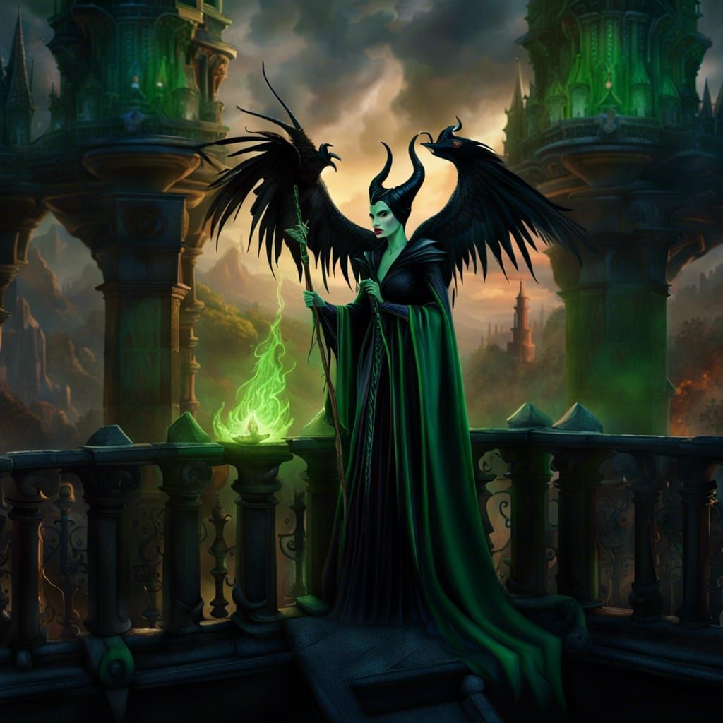 Maleficent Casting Curse - AI Generated Artwork - NightCafe Creator