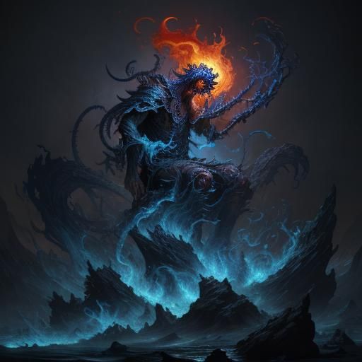 Eldritch Flames - AI Generated Artwork - NightCafe Creator