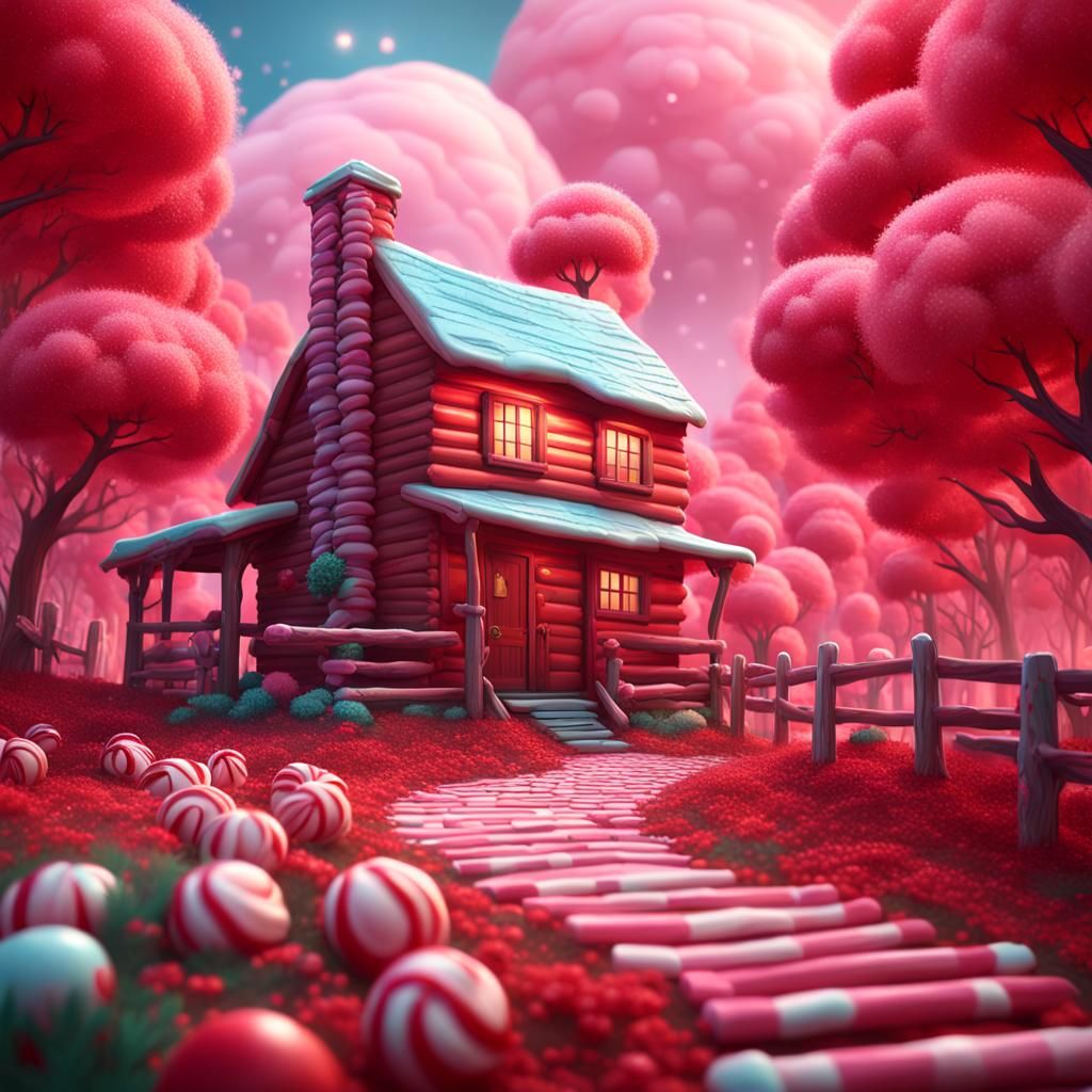 The Candy Cabin - AI Generated Artwork - NightCafe Creator