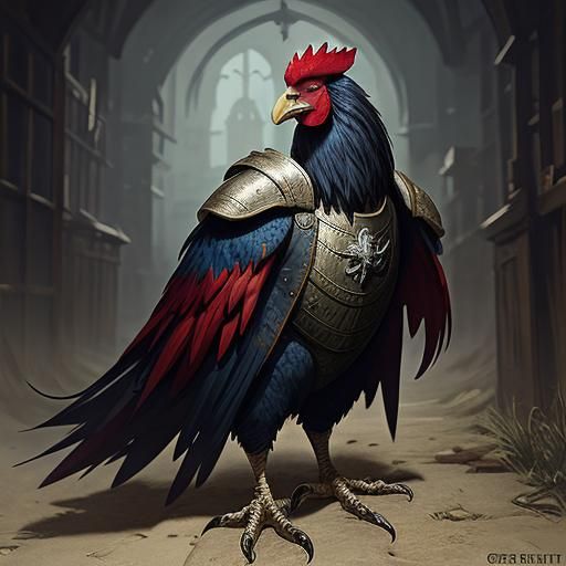 Medieval Rooster - AI Generated Artwork - NightCafe Creator