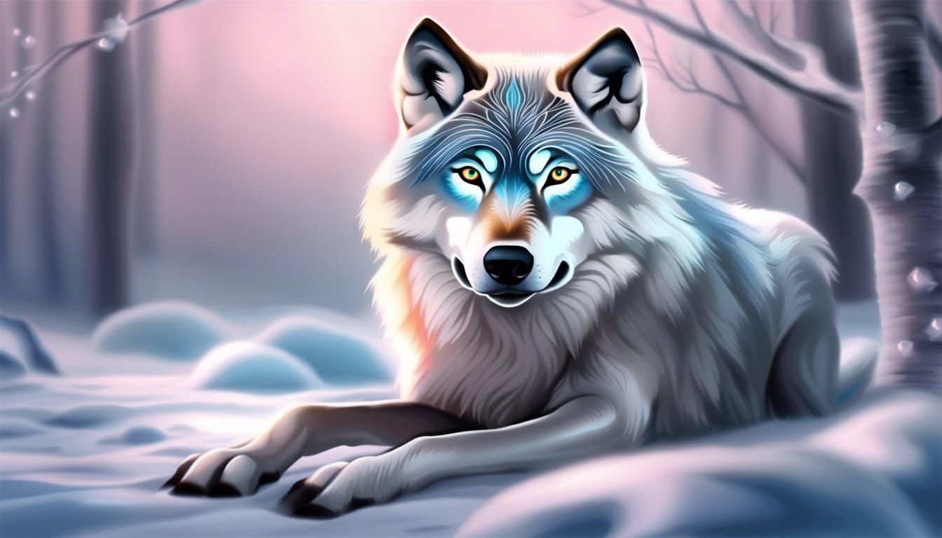 Beautiful wolf diamond : r/nightcafe