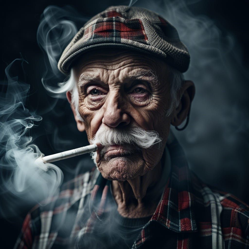 Heavy Smoker II - AI Generated Artwork - NightCafe Creator