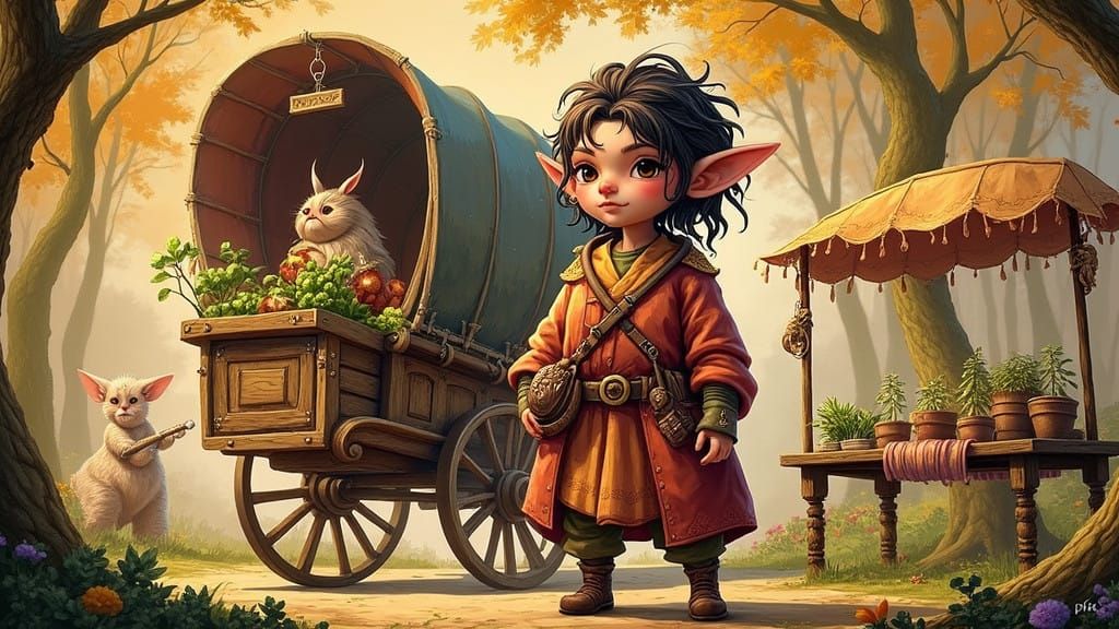 Still with the pointed ears - Enchanting Half-Elf Market Sta...