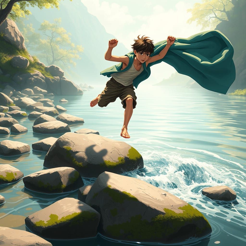 Ensure the animation style matches classic Japanese manga/anime ...