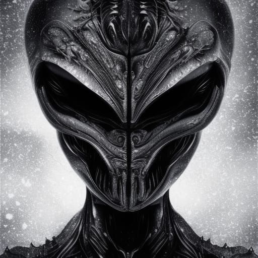 alien Snow White, Giger - AI Generated Artwork - NightCafe Creator