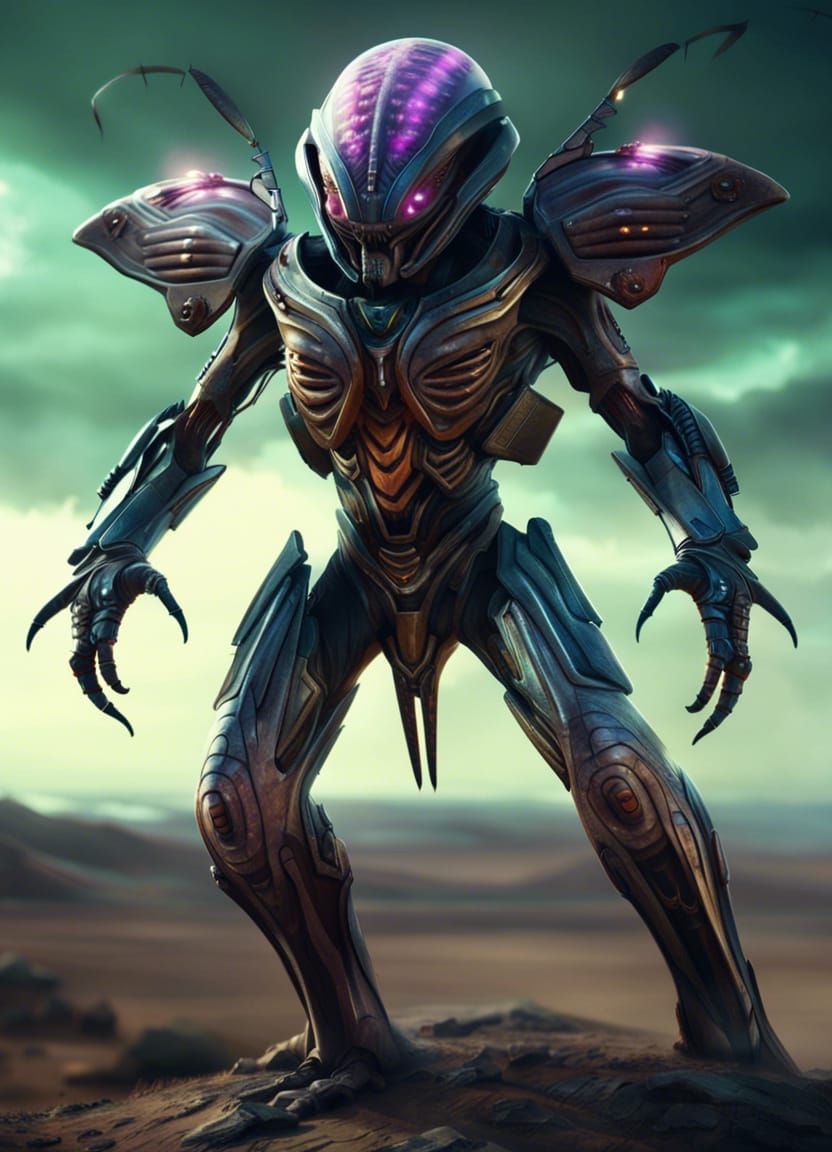 Insectoid Alien - AI Generated Artwork - NightCafe Creator
