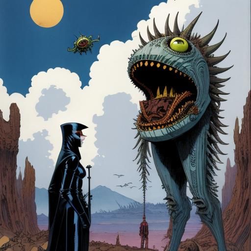 "The Oracle", from "The safety monster suit" . - AI Generated Artwork ...